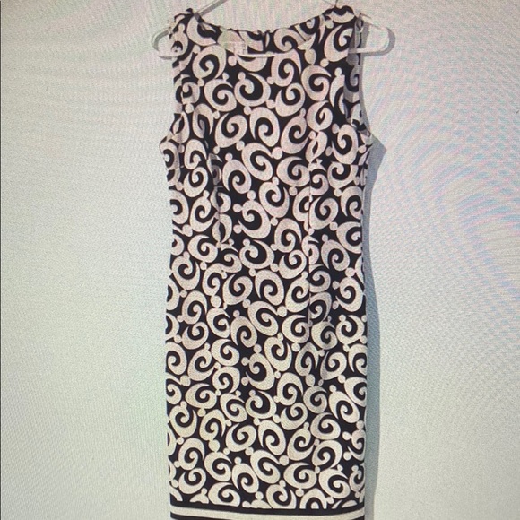 Dresses | Elegant Black And White Swirl Dress | Poshmark